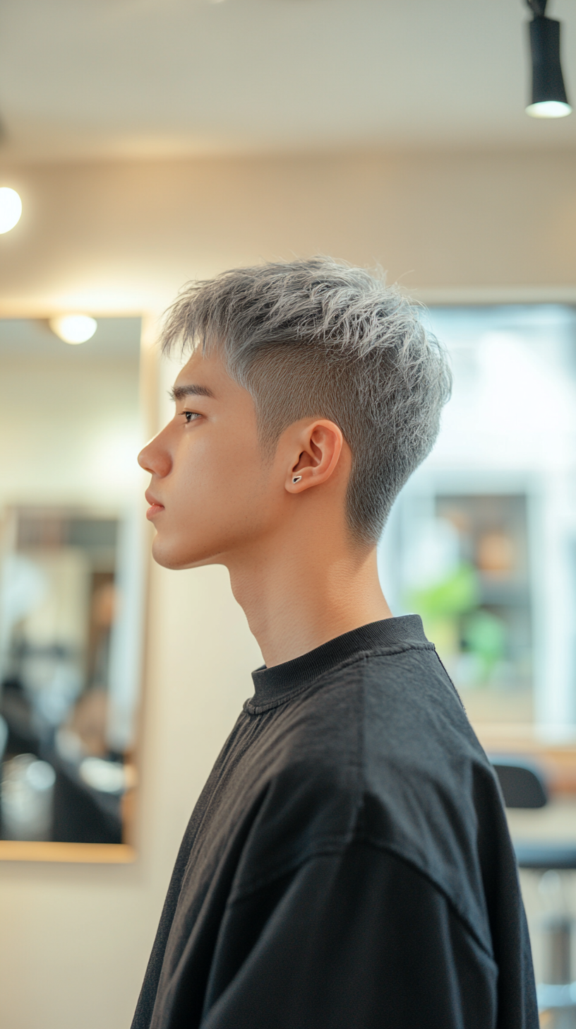 メンズに人気のアッシュグレー！カラーの印象やスタイル別のヘアカタログをご紹介 ｜ 【公式】トータルビューティーサロン AccessMoon